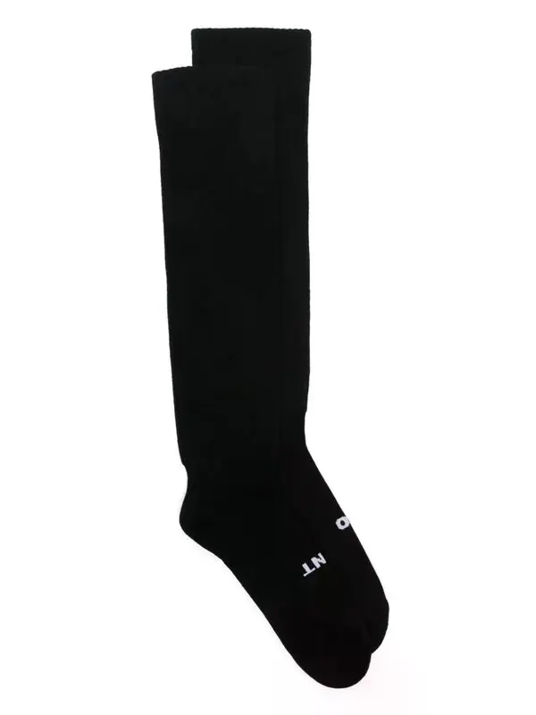 Rick Owens Intarsia-motif Socks - Black