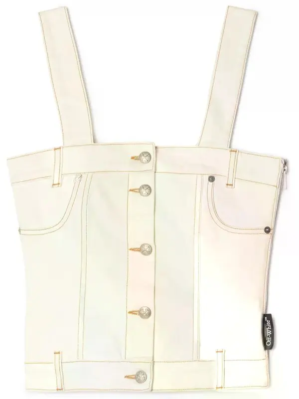 Off-White Denim Corset Top