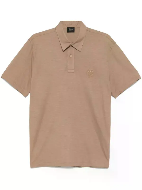 Brioni Logo-embroidered Polo Shirt