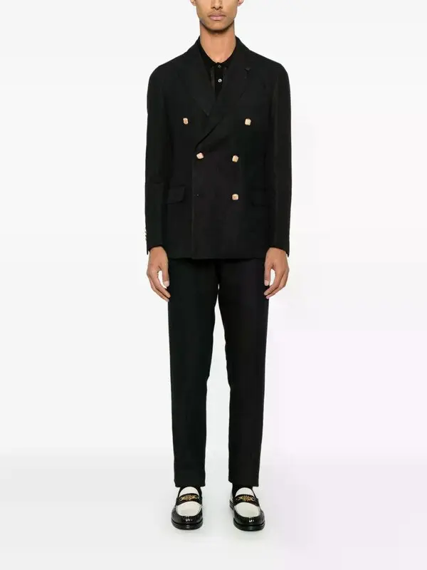 ROBERTO COLLINA Openwork-knit Polo Shirt