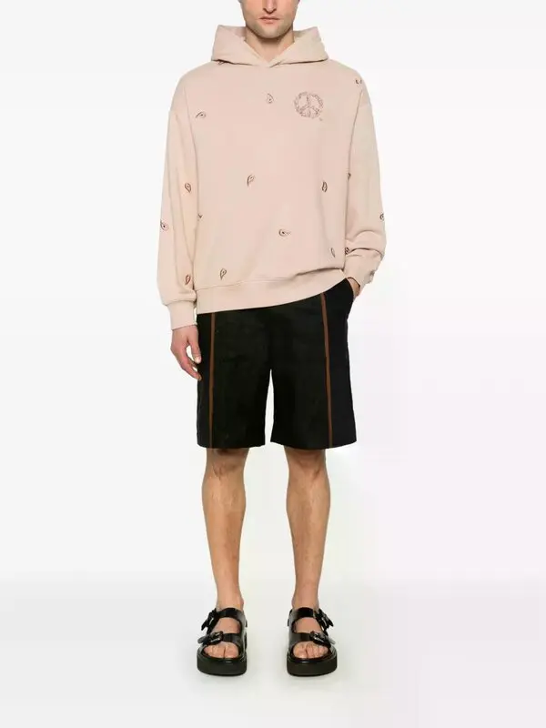 Emporio Armani Peace Sign-embroidered Hoodie