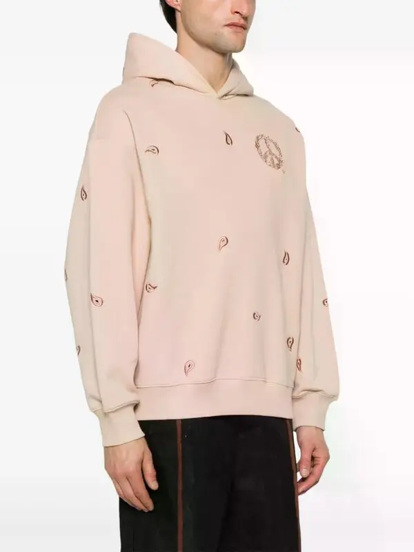 Emporio Armani Peace Sign-embroidered Hoodie