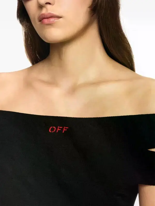 Off-White Cut Out-detail Mini Dress