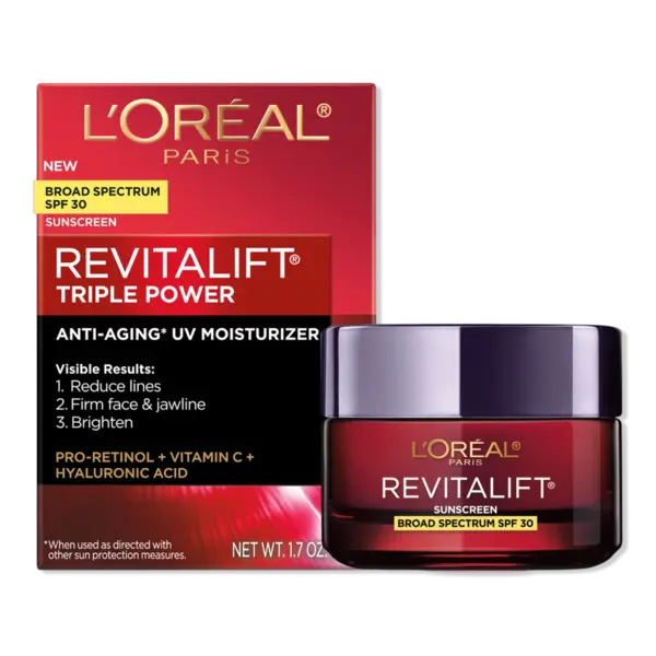 L'OREAL Revitalift Triple Power Face And Neck Moisturizer Spf 30 - One-color