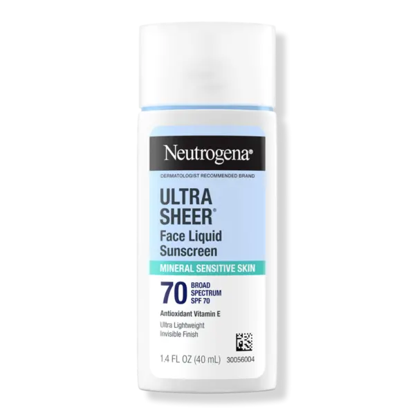 Neutrogena Ultra Sheer Face Liquid Spf 70 Mineral Sunscreen - One-color