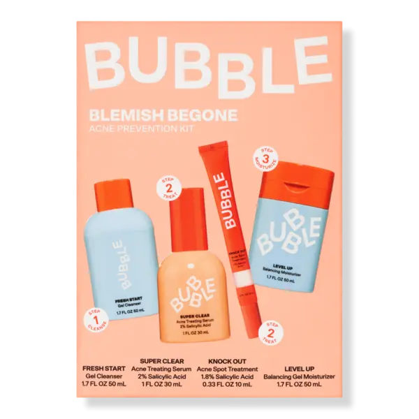BUBBLE Blemish Begone Acne Prevention Kit - One-color