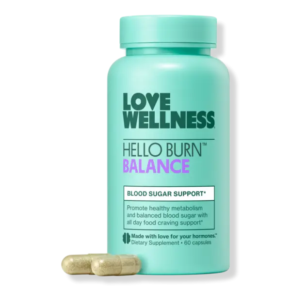 LOVE WELLNESS Hello Burn Balance: Blood Sugar Support - One-color