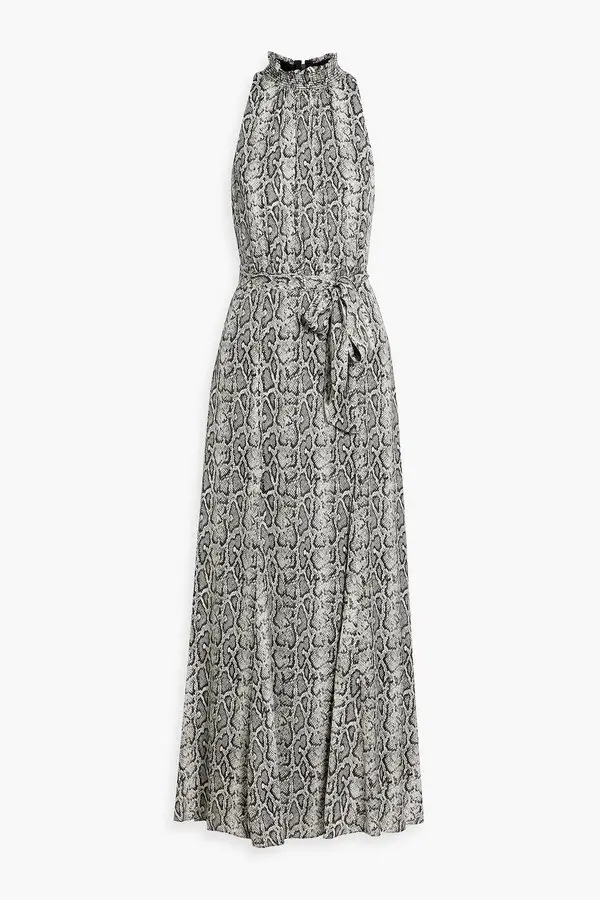 Alice + Olivia Dita Snake-print Maxi Dress