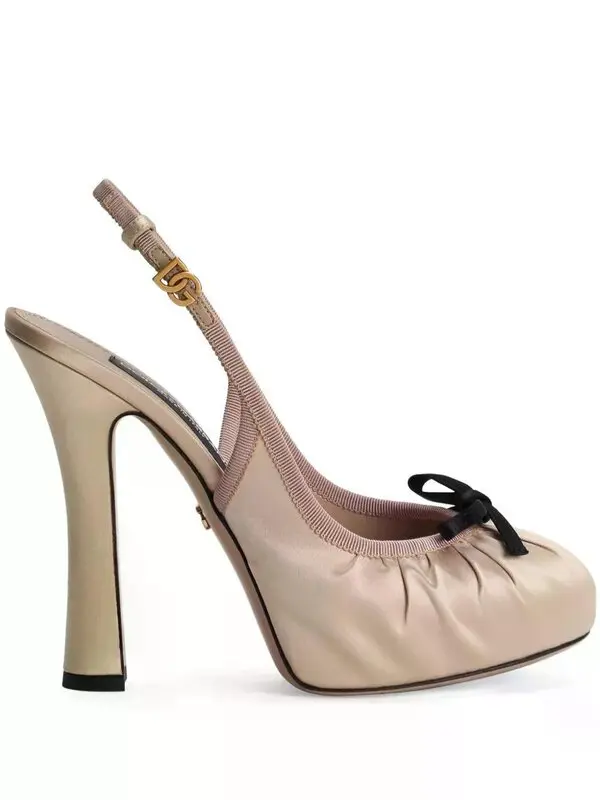 Dolce & Gabbana Satin Pumps - Neutrals