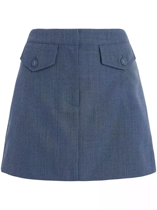 Proenza Schouler White Label Jamison Mini Skirt - Blue