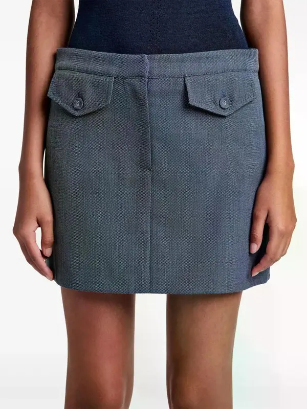 Proenza Schouler White Label Jamison Mini Skirt - Blue