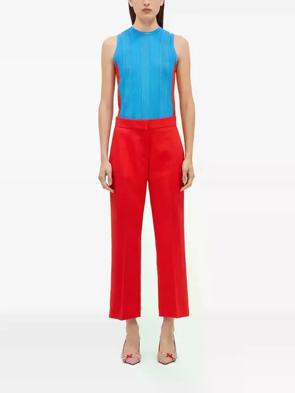 MSGM Straight Cropped Trousers