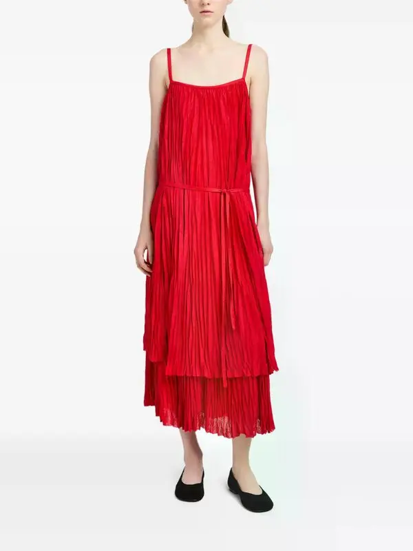 proenza schouler white label red dress Kendall Dress in Tech Cotton