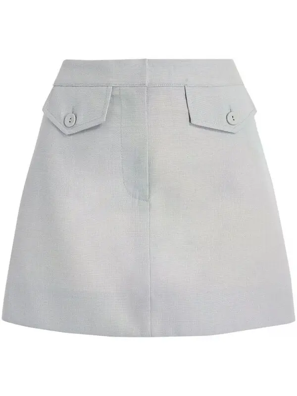 Proenza Schouler White Label Jamison Mini Skirt - Grey