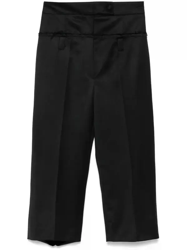 ALMAZ Wool Cropped Trousers