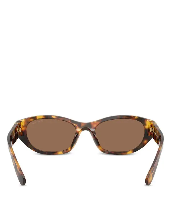 Miu Miu Oval Sunglasses - Dark Brown