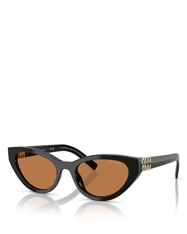 Miu Miu Signature Butterfly 54mm Sunglasses - Black/brown