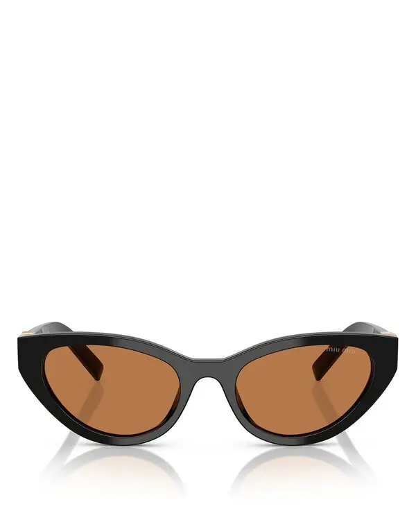Miu Miu Signature Butterfly 54mm Sunglasses - Black/brown