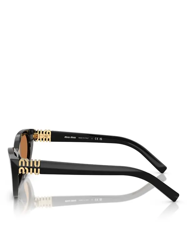 Miu Miu Signature Butterfly 54mm Sunglasses - Black/brown