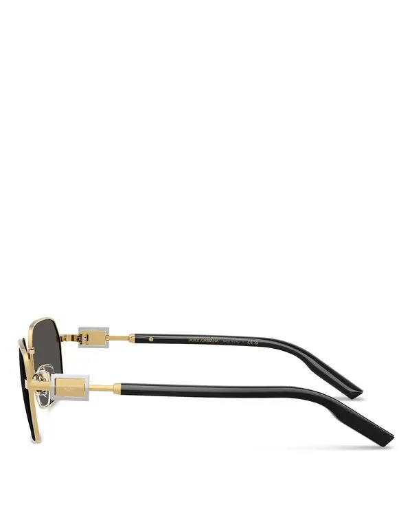 Dolce & Gabbana 56mm Rectangular Sunglasses