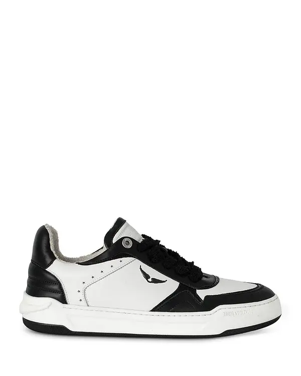 Zadig&Voltaire Wings Leather Sneakers - Noir