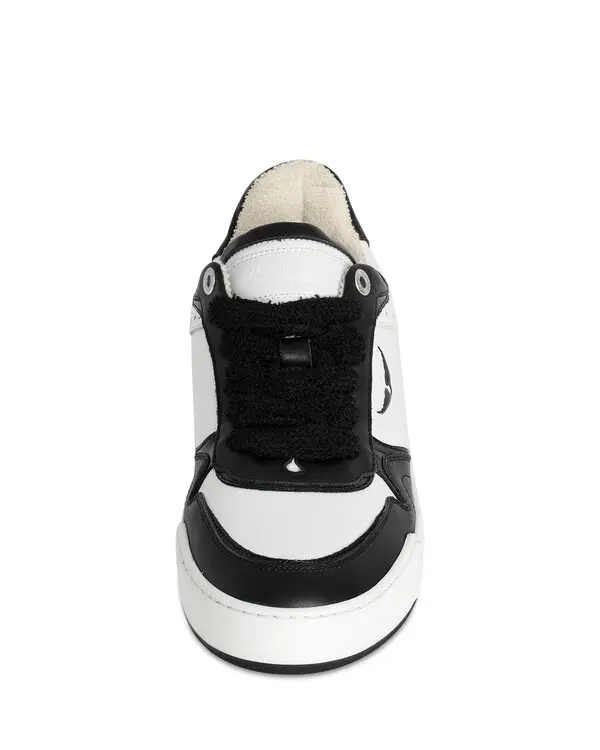 Zadig&Voltaire Wings Leather Sneakers - Noir