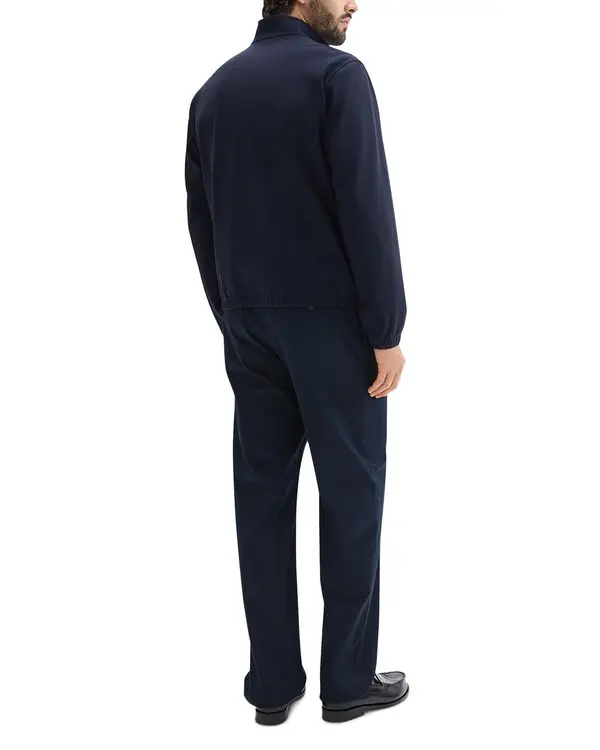 Theory Stand Collar Zip Jacket In Precision Ponte - Baltic