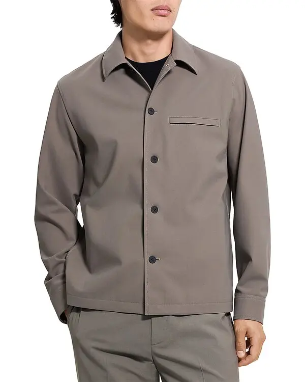 Theory Overshirt In Precision Ponte - Morel
