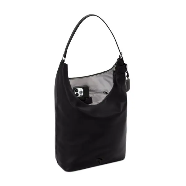 Tumi Voyageur Evora Large Leather Hobo Tote Bag
