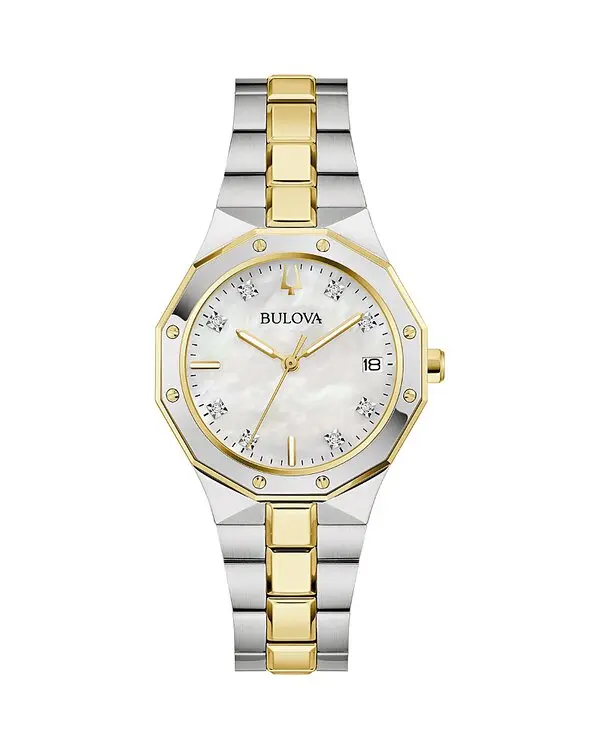 Bulova Prestige 32mm Watch - Silver/two Tone