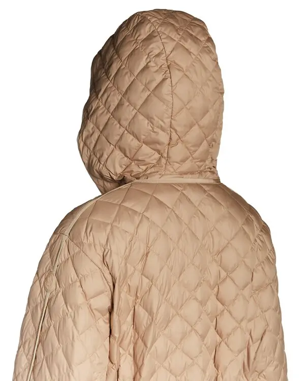 Moncler Etelan Quilted Long Down Parka - Beige