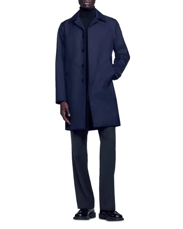 Sandro Waterproof Rain Coat - Marine