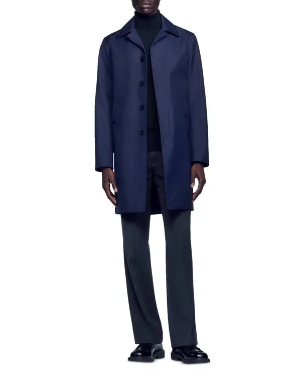 Sandro Waterproof Rain Coat - Marine