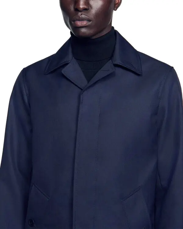 Sandro Waterproof Rain Coat - Marine