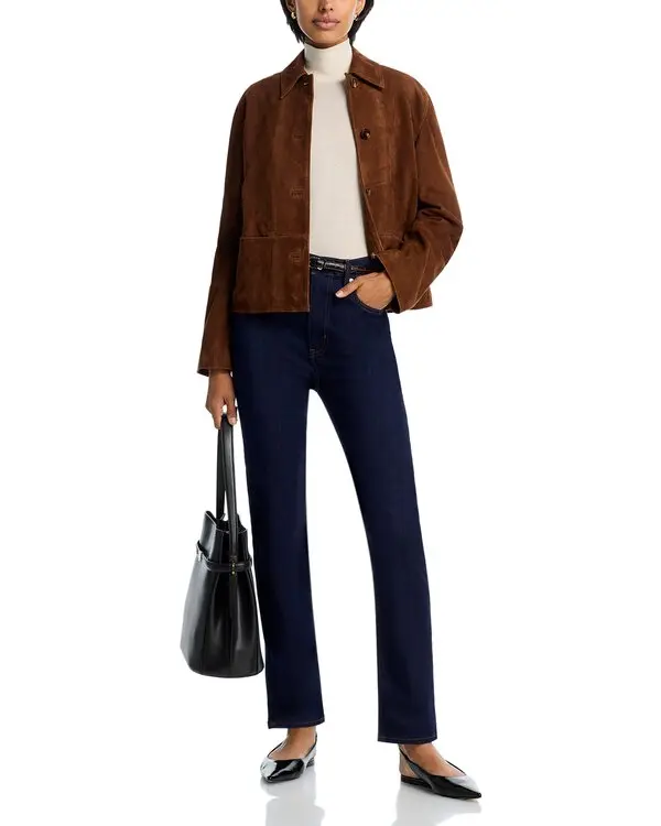 FRAME The Pencil Crop High-rise Jeans