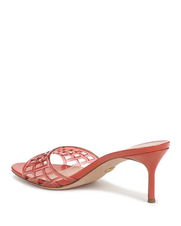 Veronica Beard Tia Jelly Sandals - Persimmon