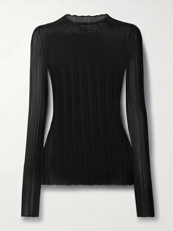 Khaite Cosette Ribbed-knit Top