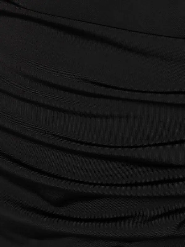 Stella McCartney Draped Cape-effect Stretch-jersey Midi Dress