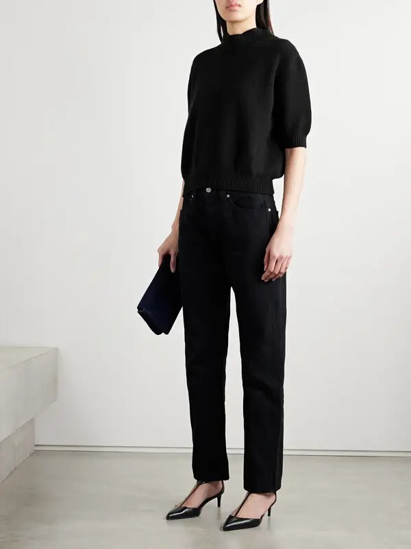Khaite Davin Cashmere Sweater - Black