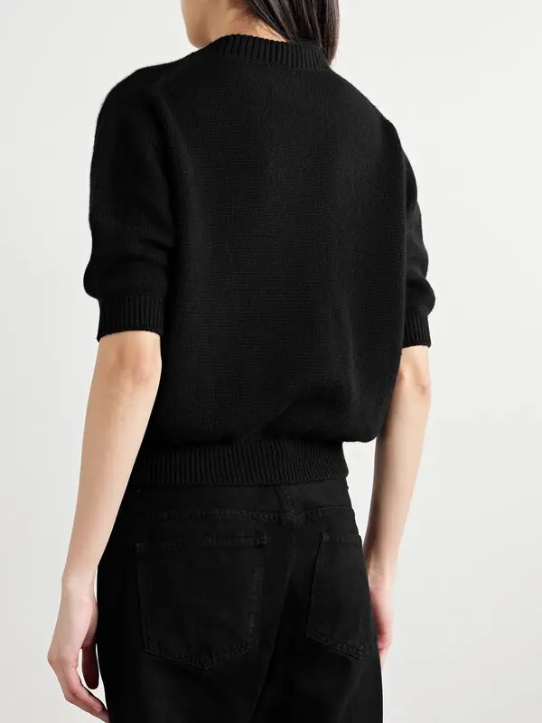 Khaite Davin Cashmere Sweater - Black