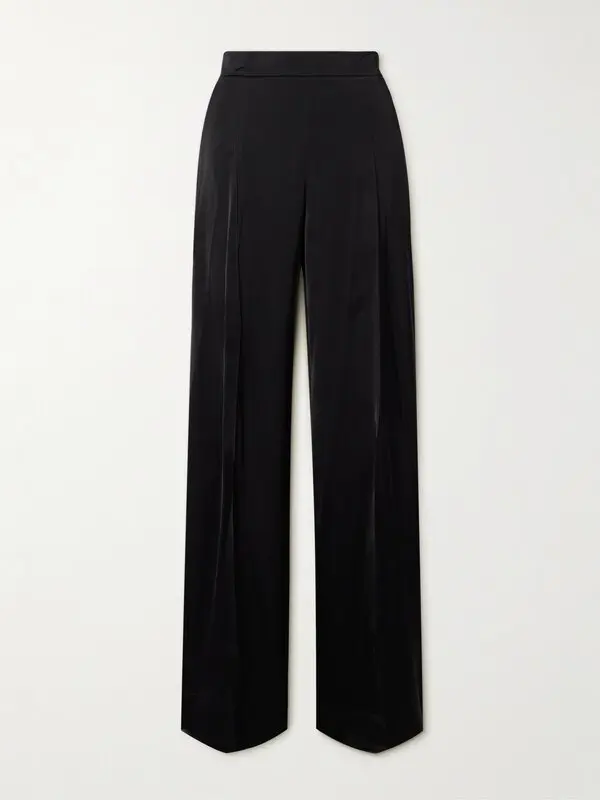 JIL SANDER Crepe De Chine Wide-leg Pants