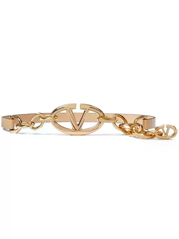 Valentino Garavani Vlogo Signature Chain Belt - Neutrals