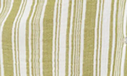 Rip Curl Surf Stripe Cotton Gauze Cover-up Dress - Olive