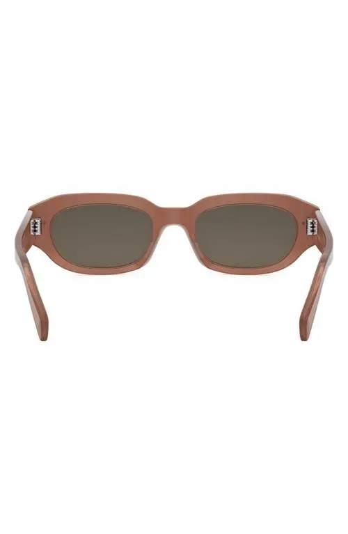Celine 54mm Geometric Sunglasses - Orange/ Other / Brown