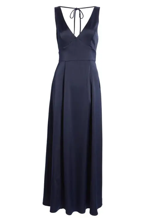 WAYF Thea Halter Neck Gown