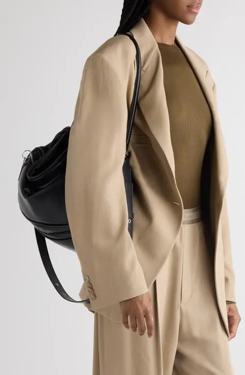 Acne Studios Medium Leather Shoulder Bag - Black