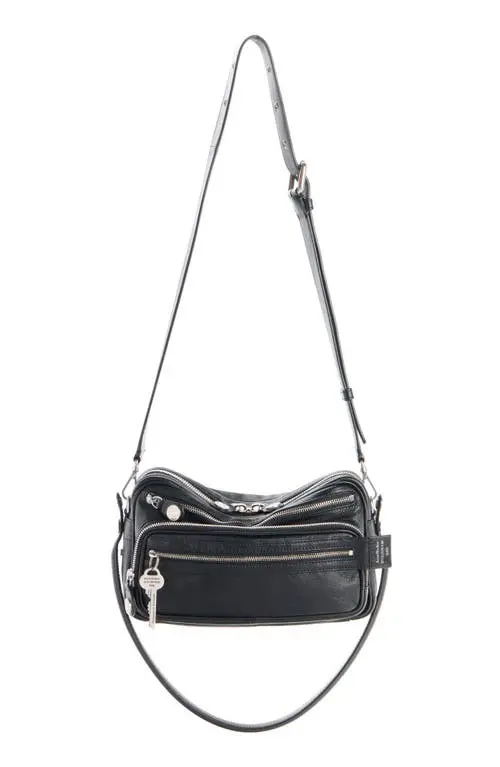 Acne Studios Small Camero Leather Shoulder Bag - Black