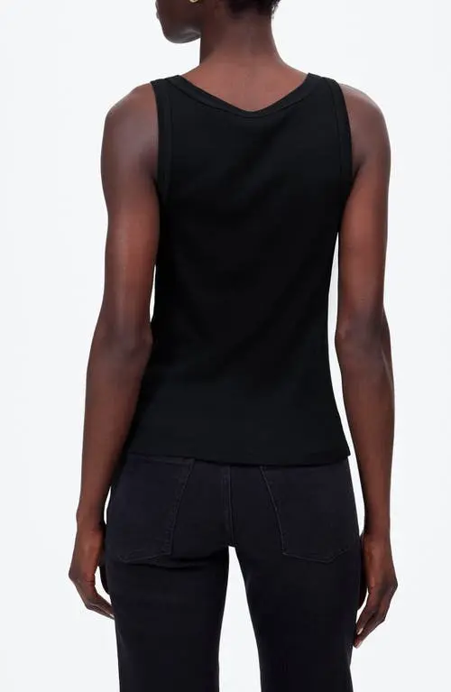 Madewell High Neck Cotton Tank