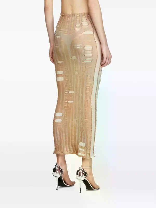 DIESEL® M-calina Midi Skirt - Neutrals