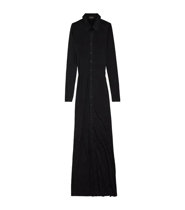 Balenciaga Long-sleeve Maxi Dress